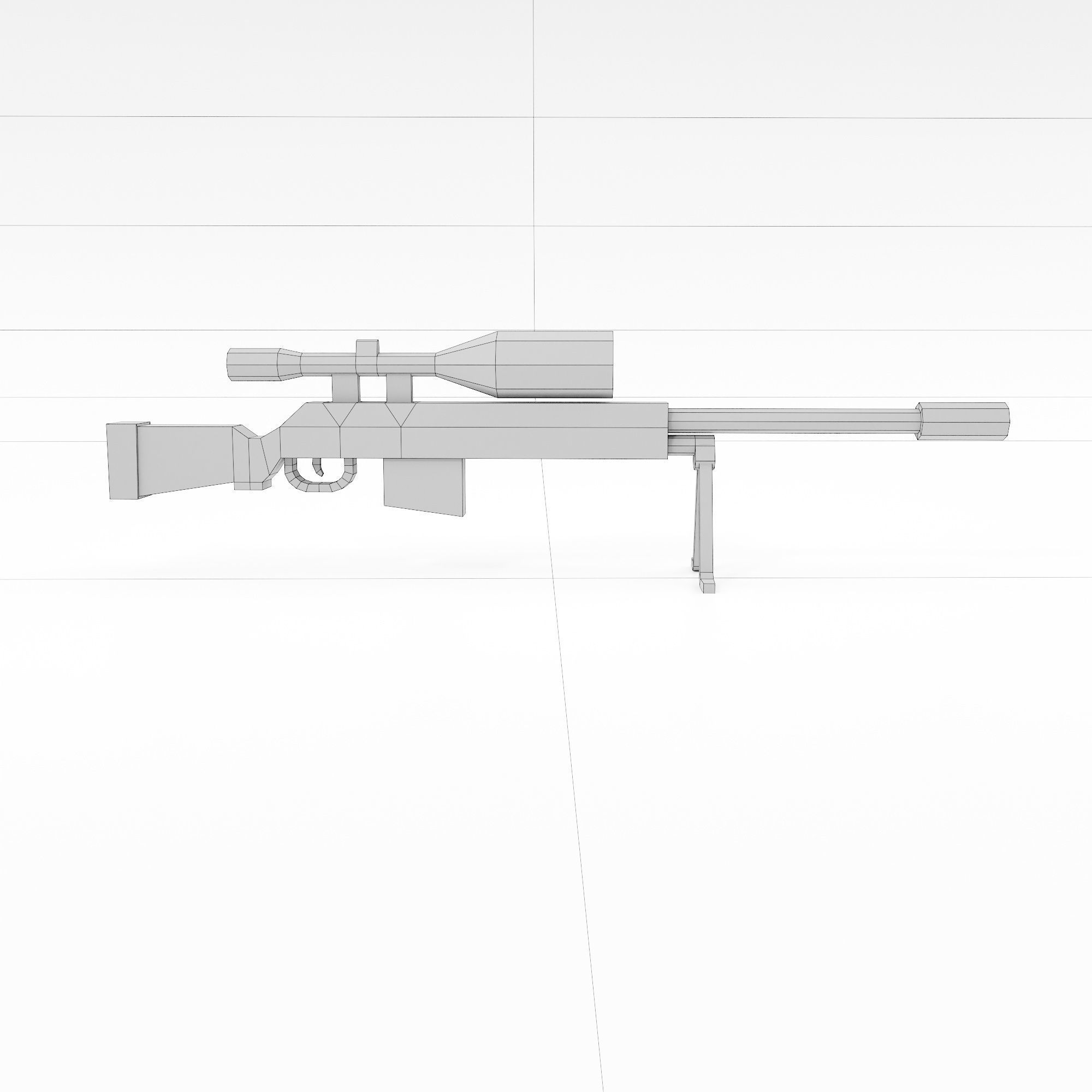 3D model ROBAR RC50 sniper rifle gun VR / AR / low-poly | CGTrader