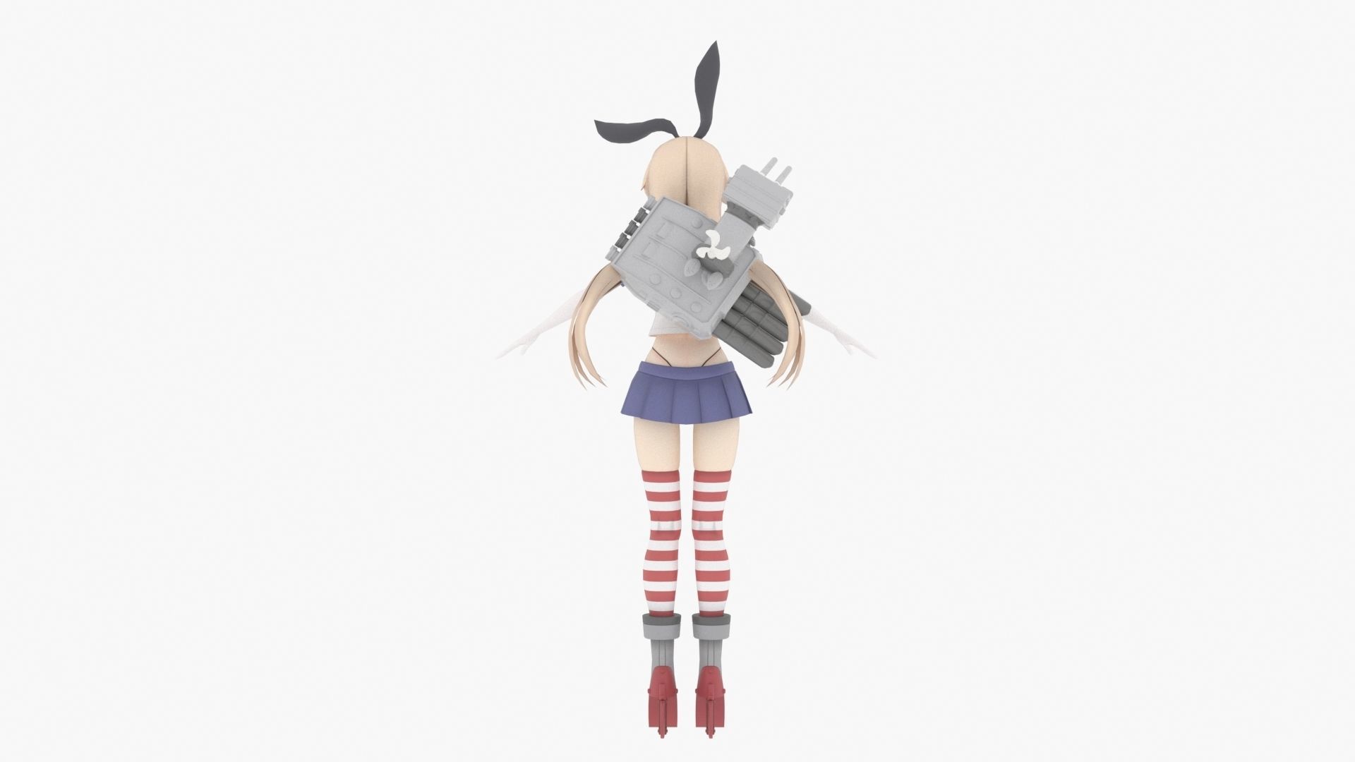 Shimakaze - Kantai Collection 3D model | CGTrader