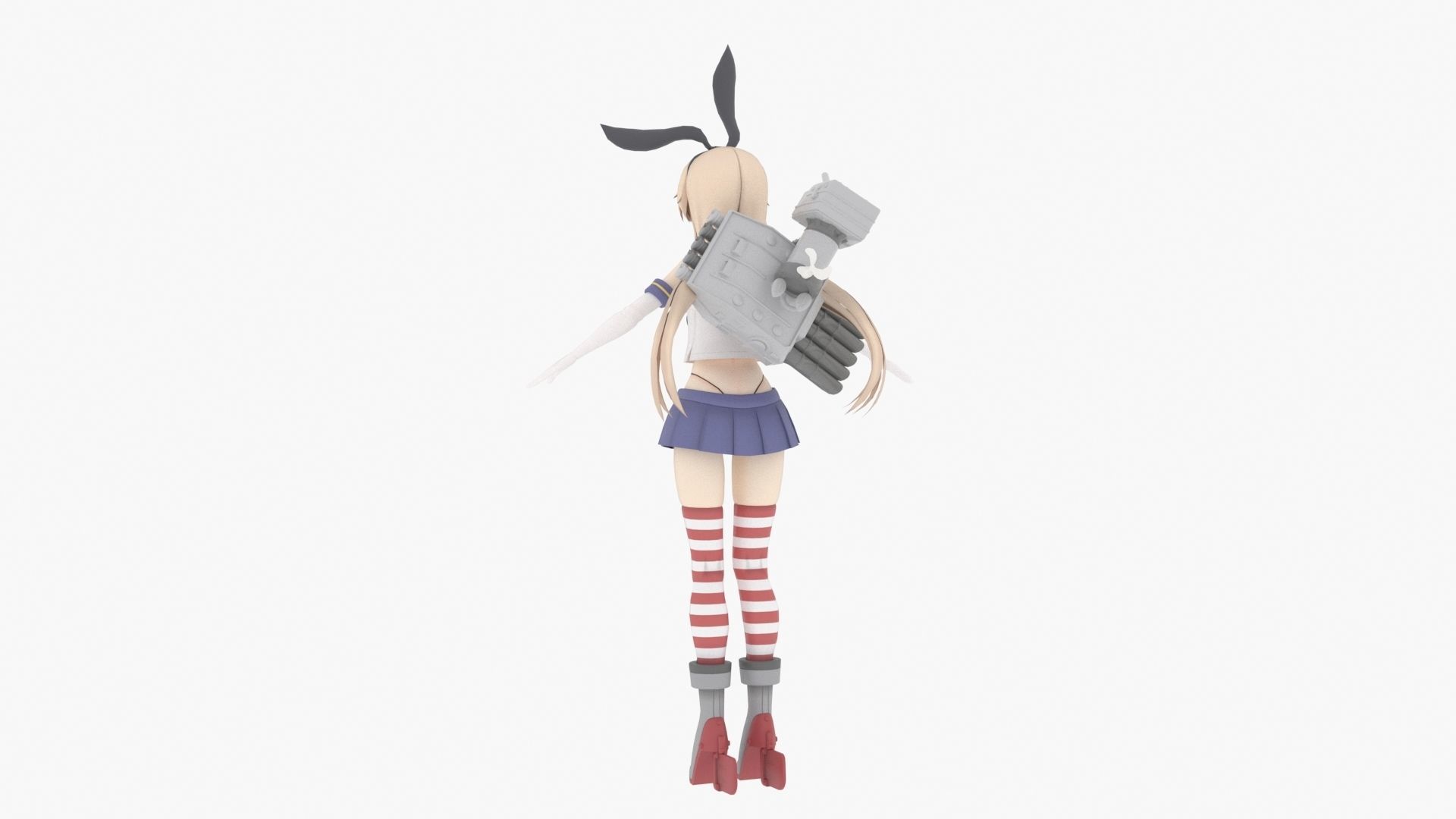 Shimakaze - Kantai Collection 3D model | CGTrader