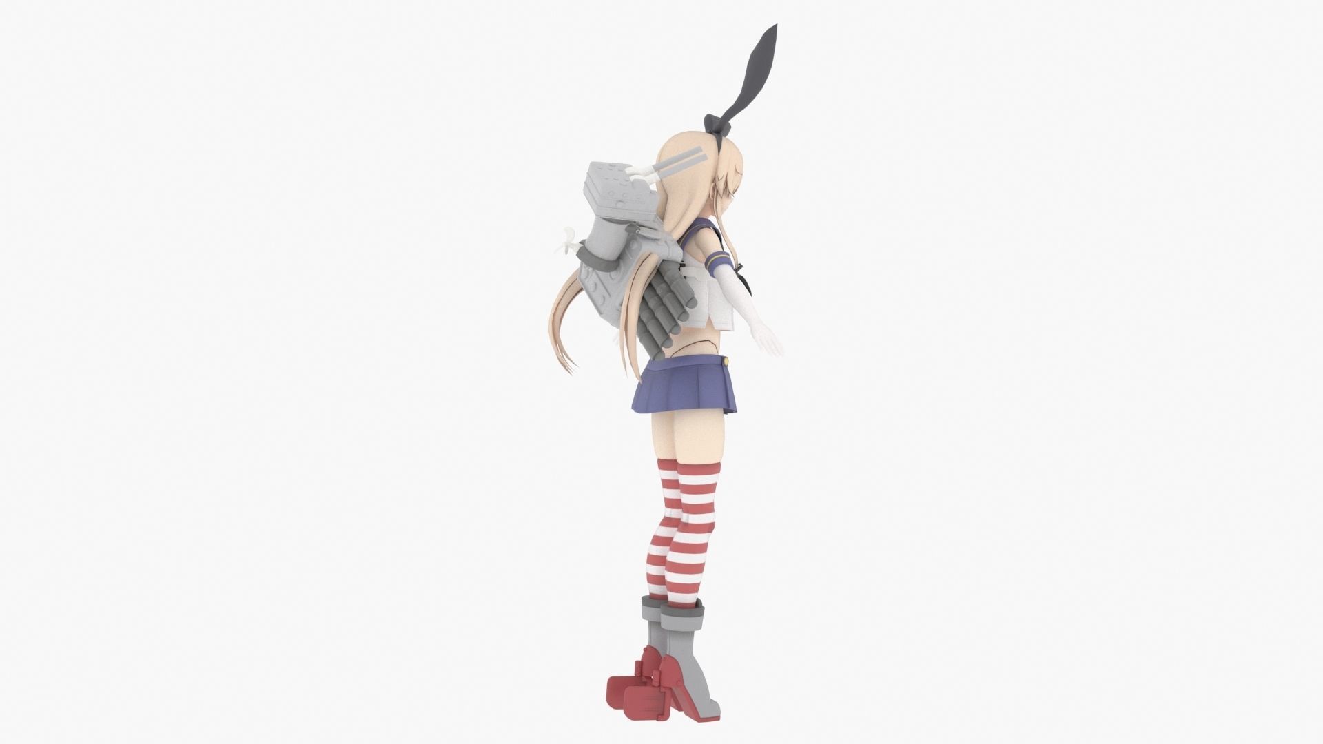 Shimakaze - Kantai Collection 3D model | CGTrader