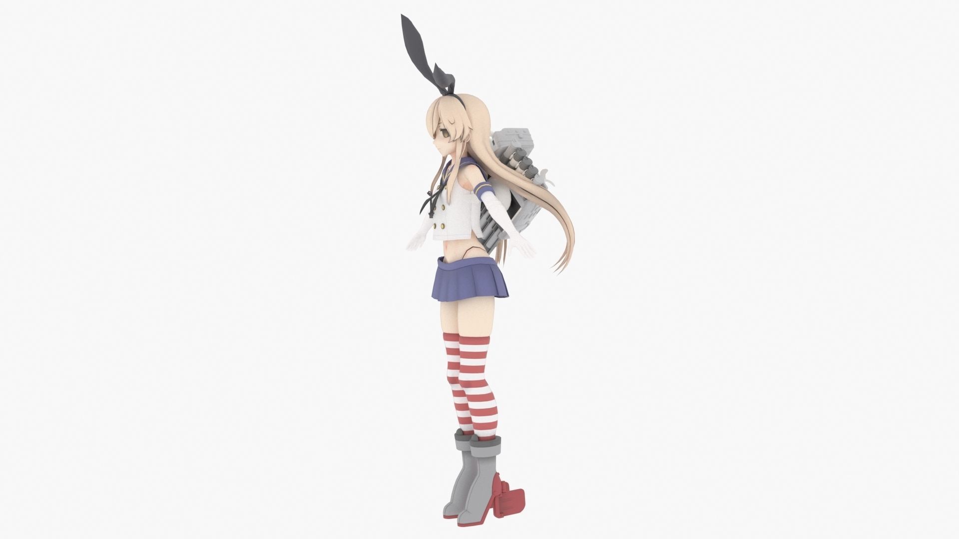 Shimakaze - Kantai Collection 3D model | CGTrader