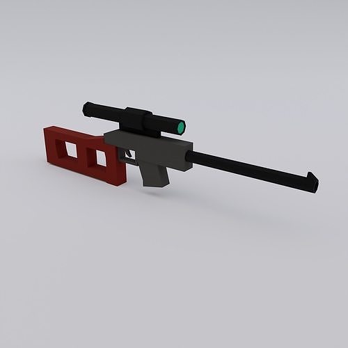 3D model VSS vintorez sniper rifle gun VR / AR / low-poly | CGTrader