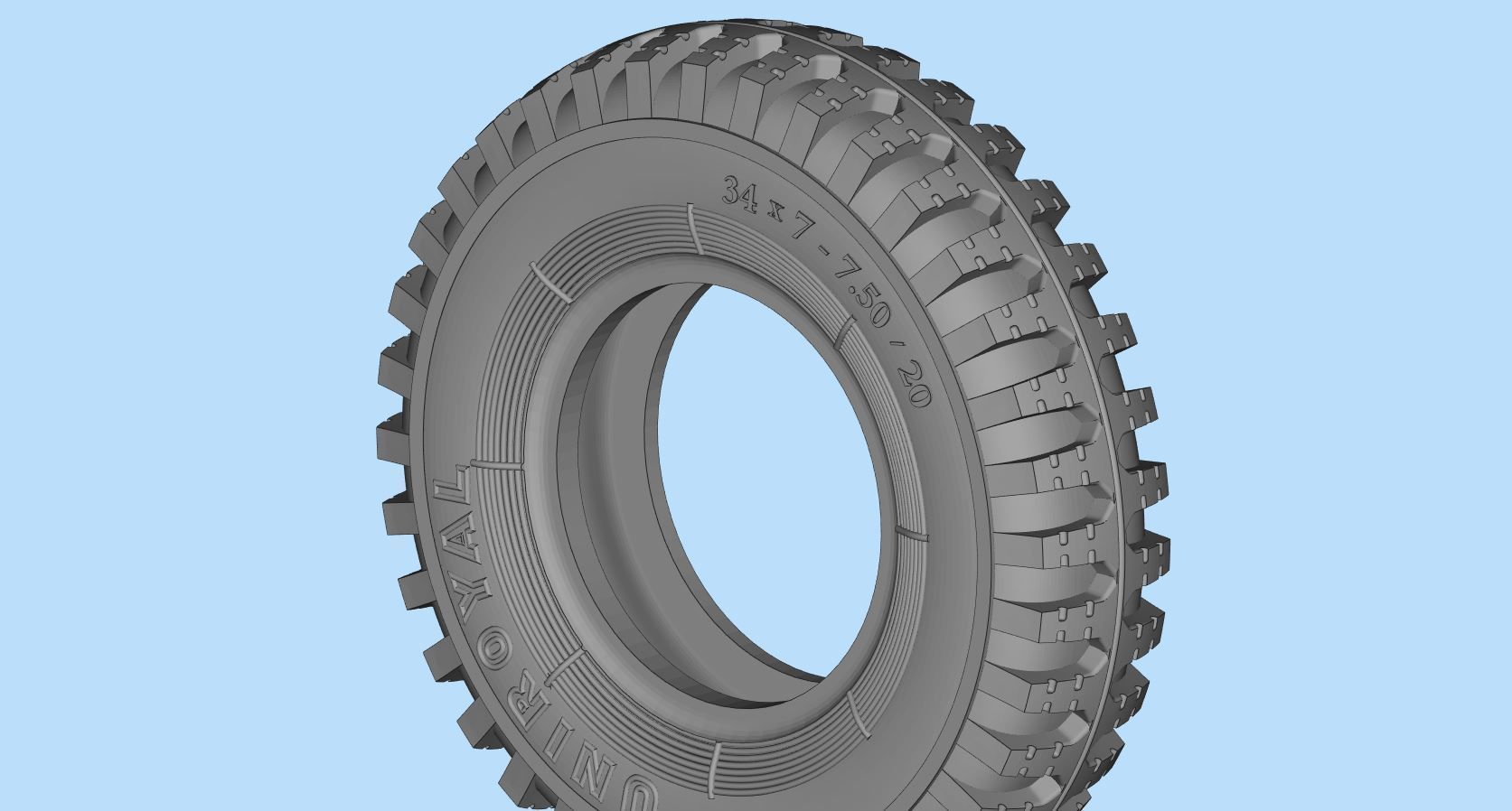 WWII German Kubel Wagen or Blitz Mold Rims Tires files 3D model 3D ...