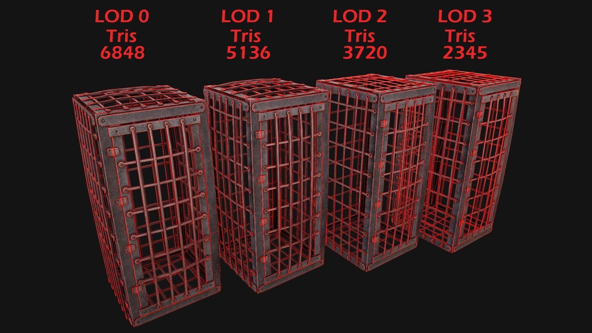 3D model Medieval Prison Cells VR / AR / low-poly | CGTrader