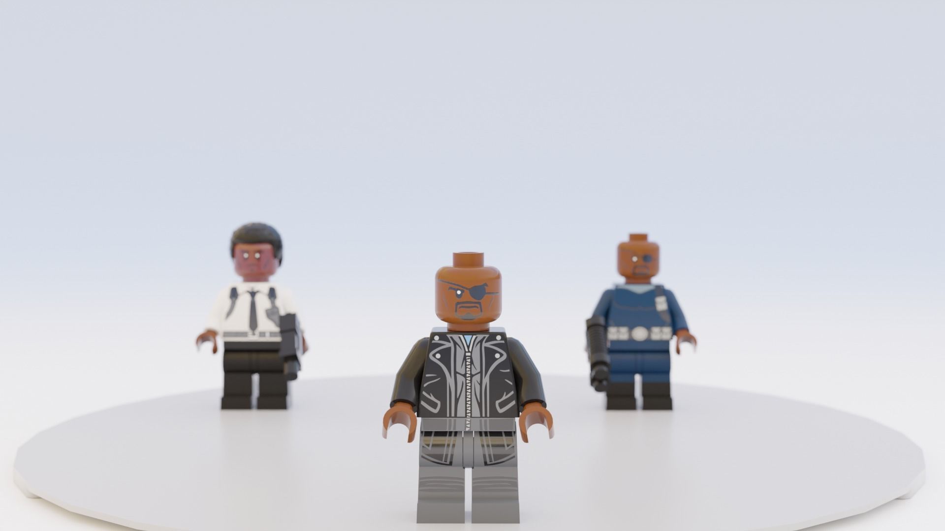 Lego Nick Fury mini pack 3D model | CGTrader
