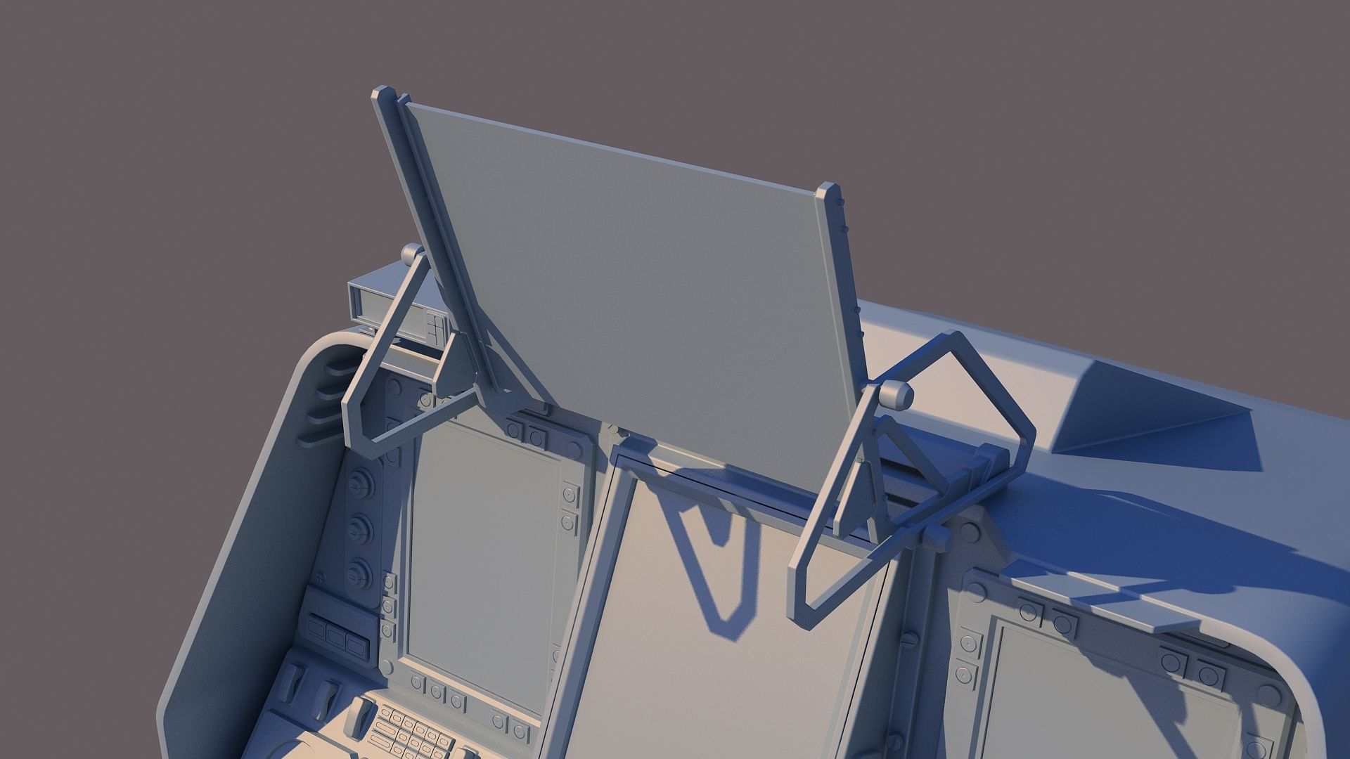 Aircraft cockpit control panel - EFIS 3D model | CGTrader