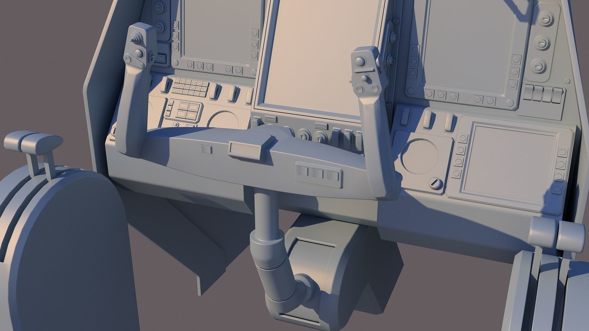 Aircraft cockpit control panel - EFIS 3D model | CGTrader