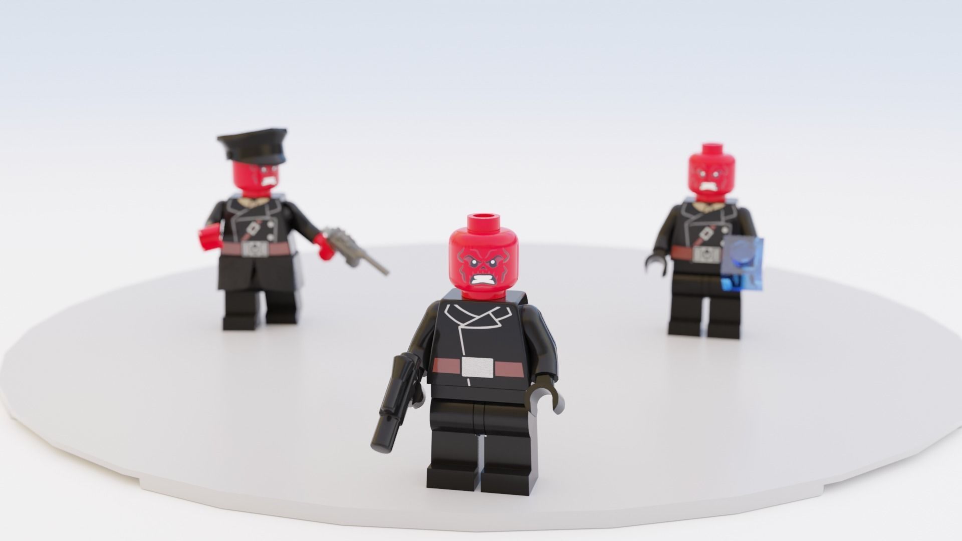 Lego Red Skull mini pack 3D model | CGTrader