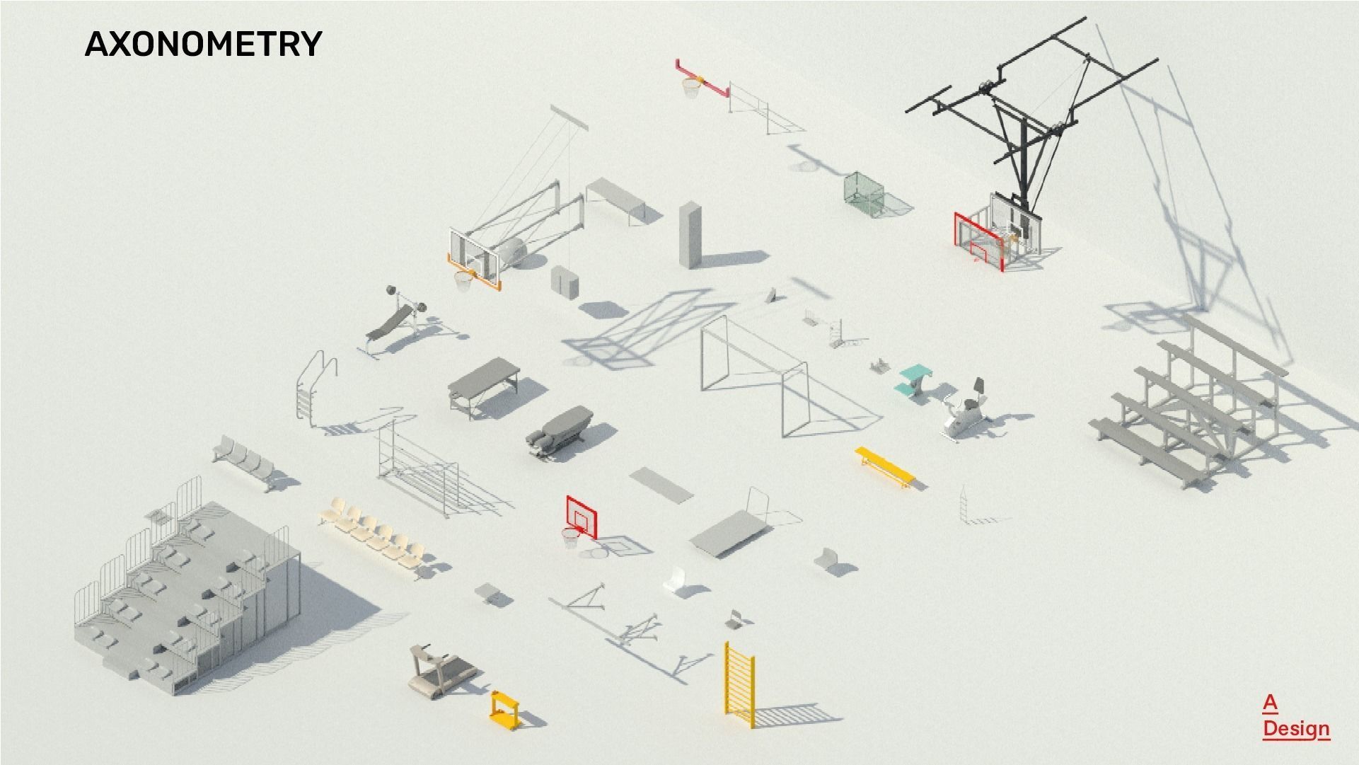 Sports Equipment - Pack of revit families 3D model | CGTrader