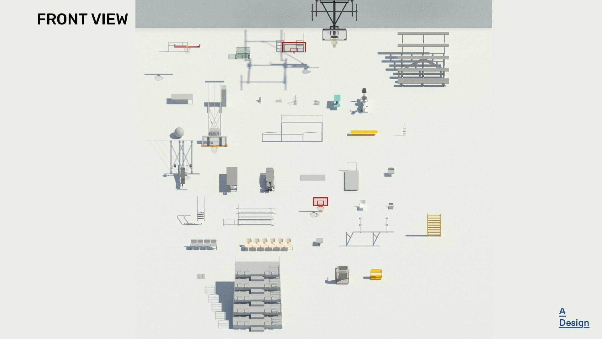 Sports Equipment - Pack of revit families 3D model | CGTrader