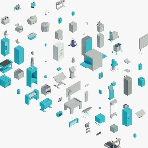 Technique - Special equipment - Pack of revit families 3D model | CGTrader