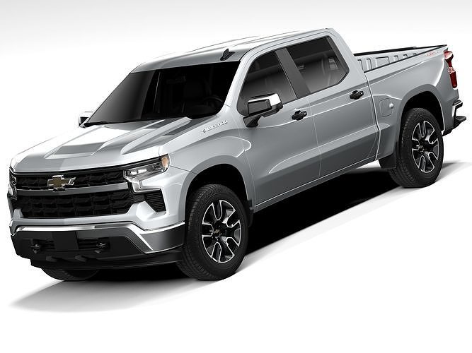 Chevrolet Silverado 1500 LT 2022 3D model | CGTrader