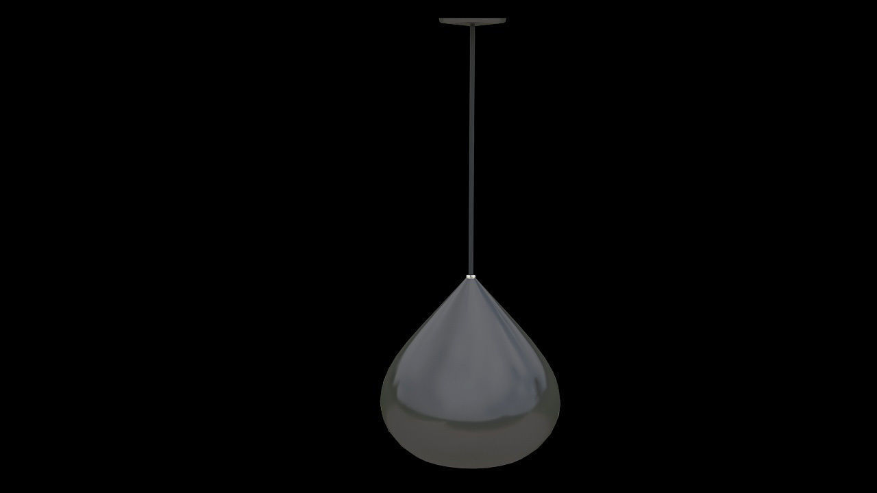 teardrop shaped hanging lamp 3D model | CGTrader