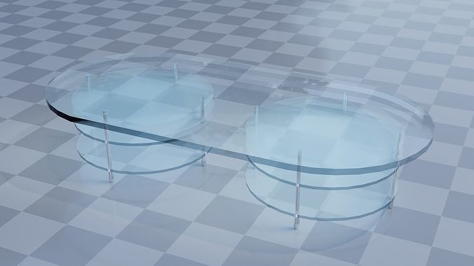 Glass Table 3D model | CGTrader