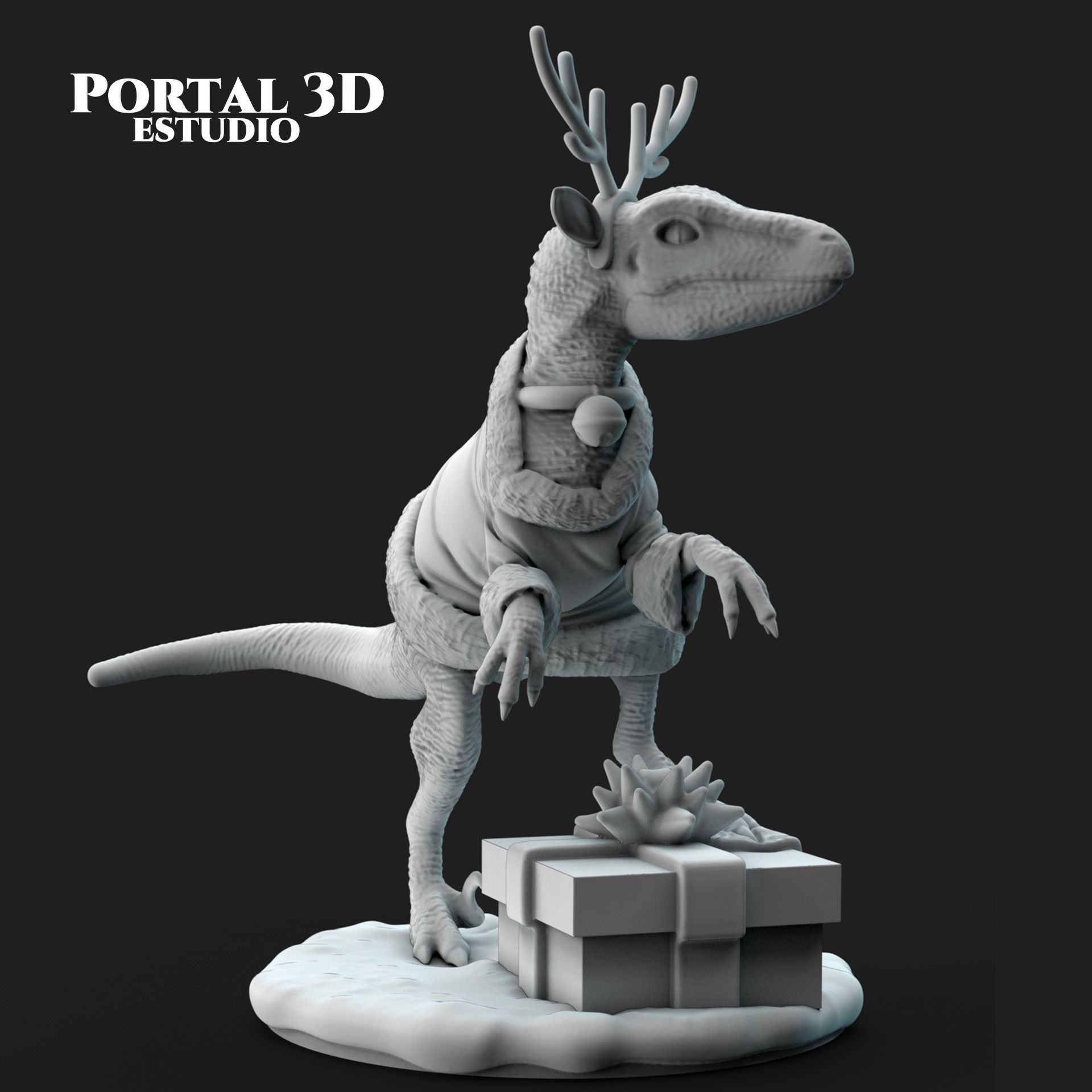 JURASSIC RUDOLPH 3D model 3D printable | CGTrader