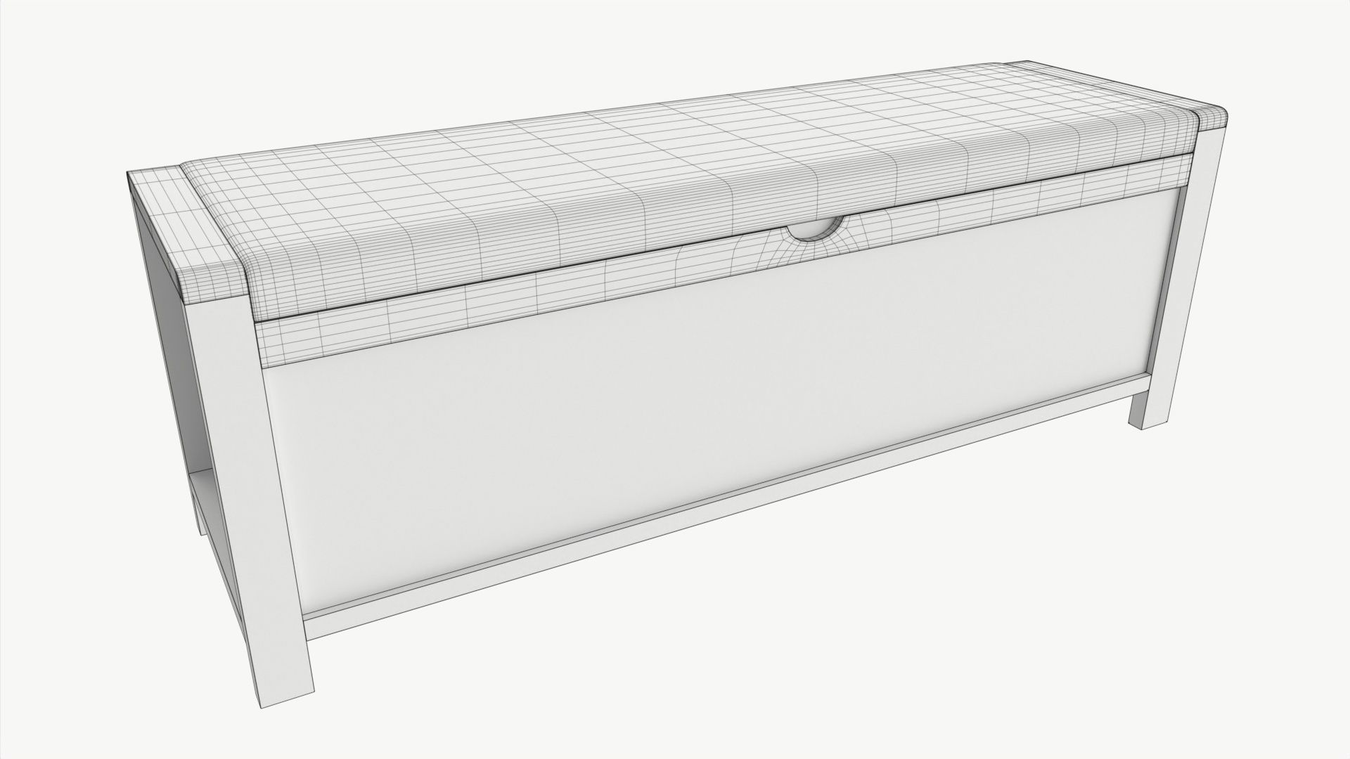 Storage Bench Ercol Bosco 3D model | CGTrader