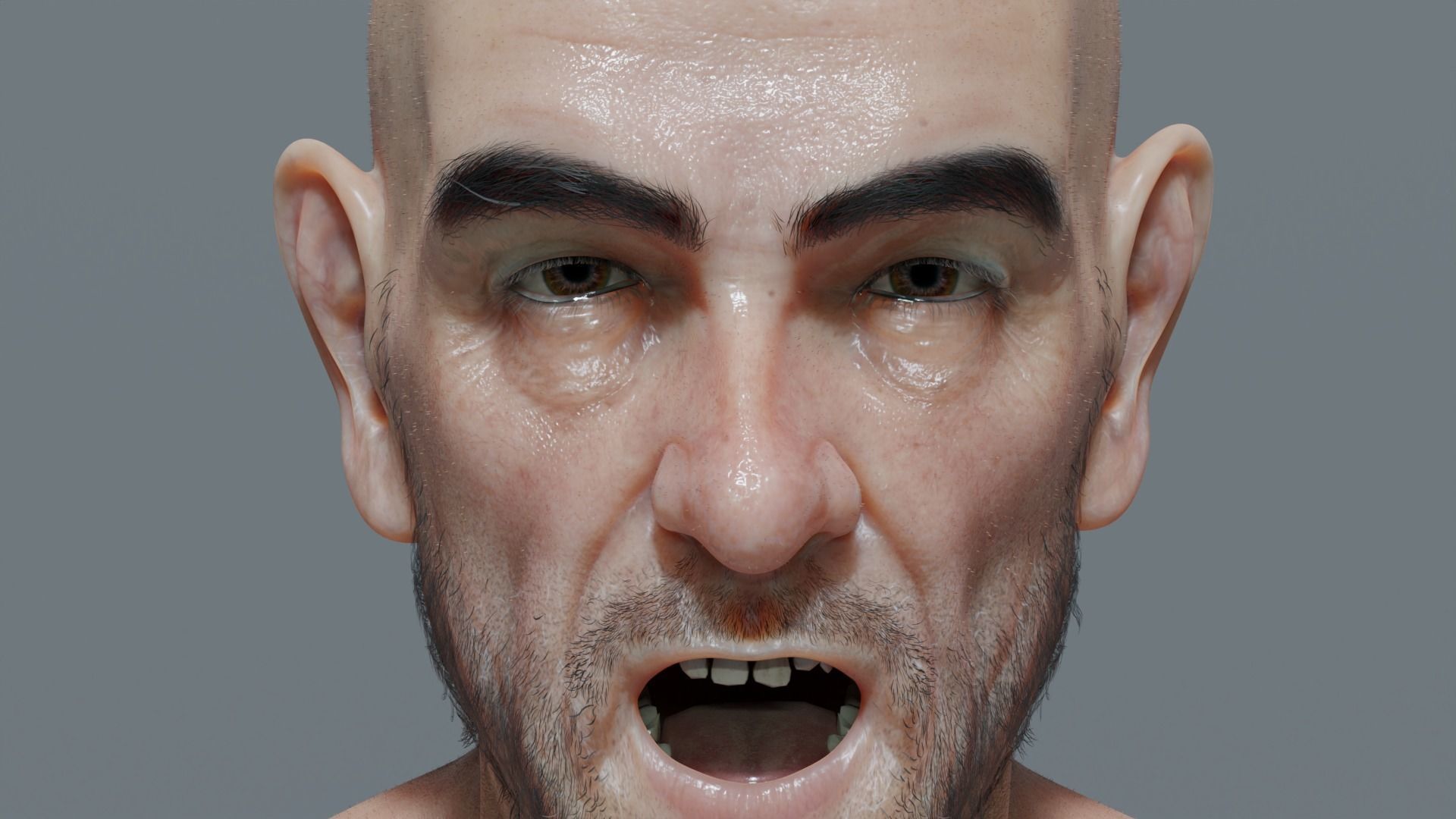 3D model Realistic Old Man Character - Fully Rigged and PBR VR / AR ...