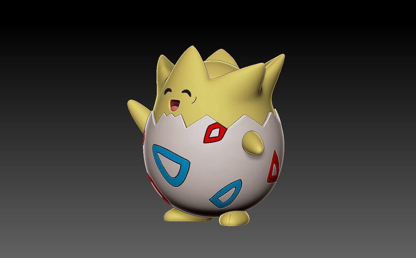 Pokemon togepi 3D model 3D printable | CGTrader