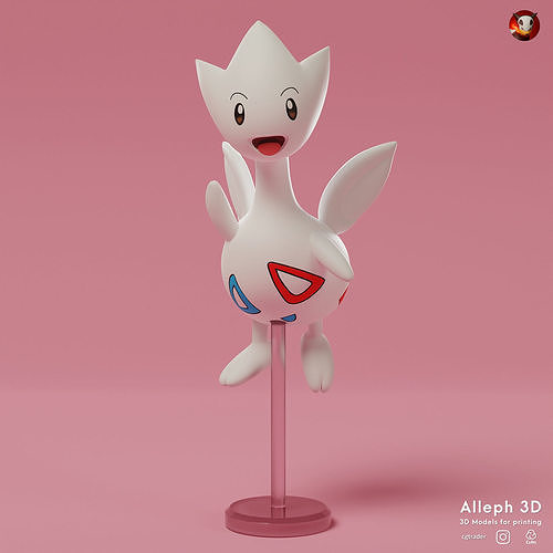 pokemon togetic 3D model 3D printable | CGTrader