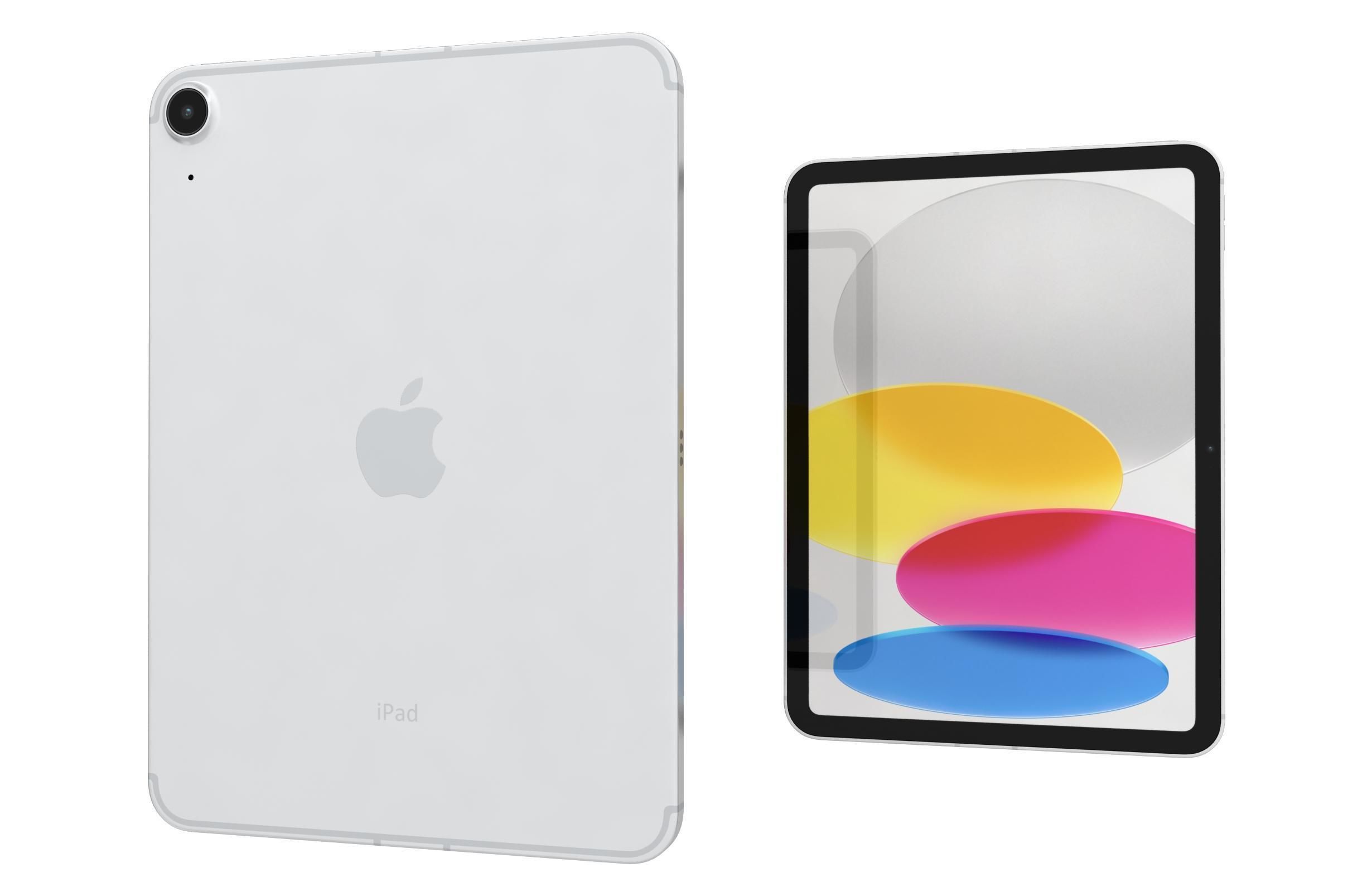 Apple iPad 2022 10th Gen WiFi-Cellular Silver 3D model | CGTrader