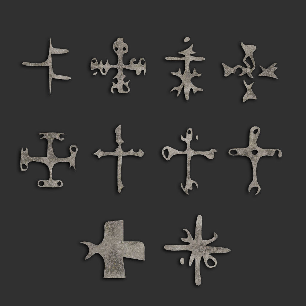 3D model 110 Runes Alpha 8K Vol 1 VR / AR / low-poly | CGTrader