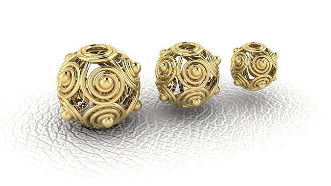 40 Beads 3D model 3D printable | CGTrader