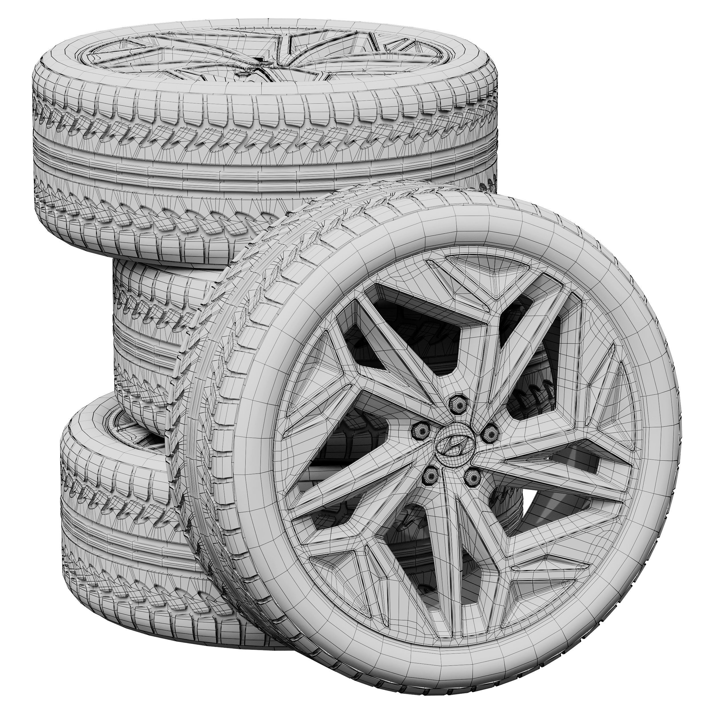 Hyundai wheels 3D model | CGTrader