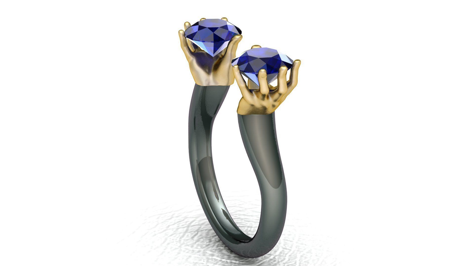 Hand Ring Jewelry 3D model 3D printable | CGTrader