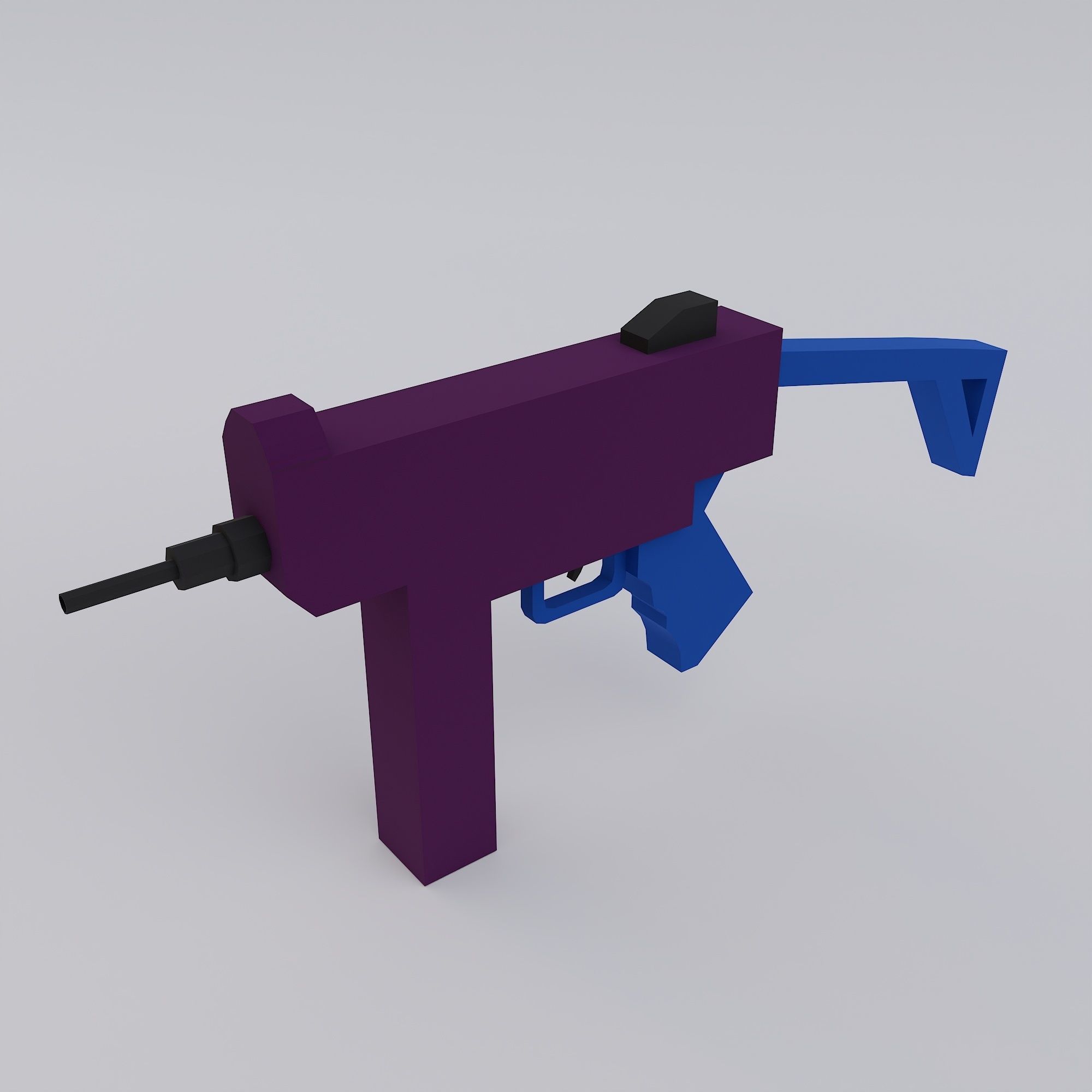 3D model LUSA submachine gun VR / AR / low-poly | CGTrader