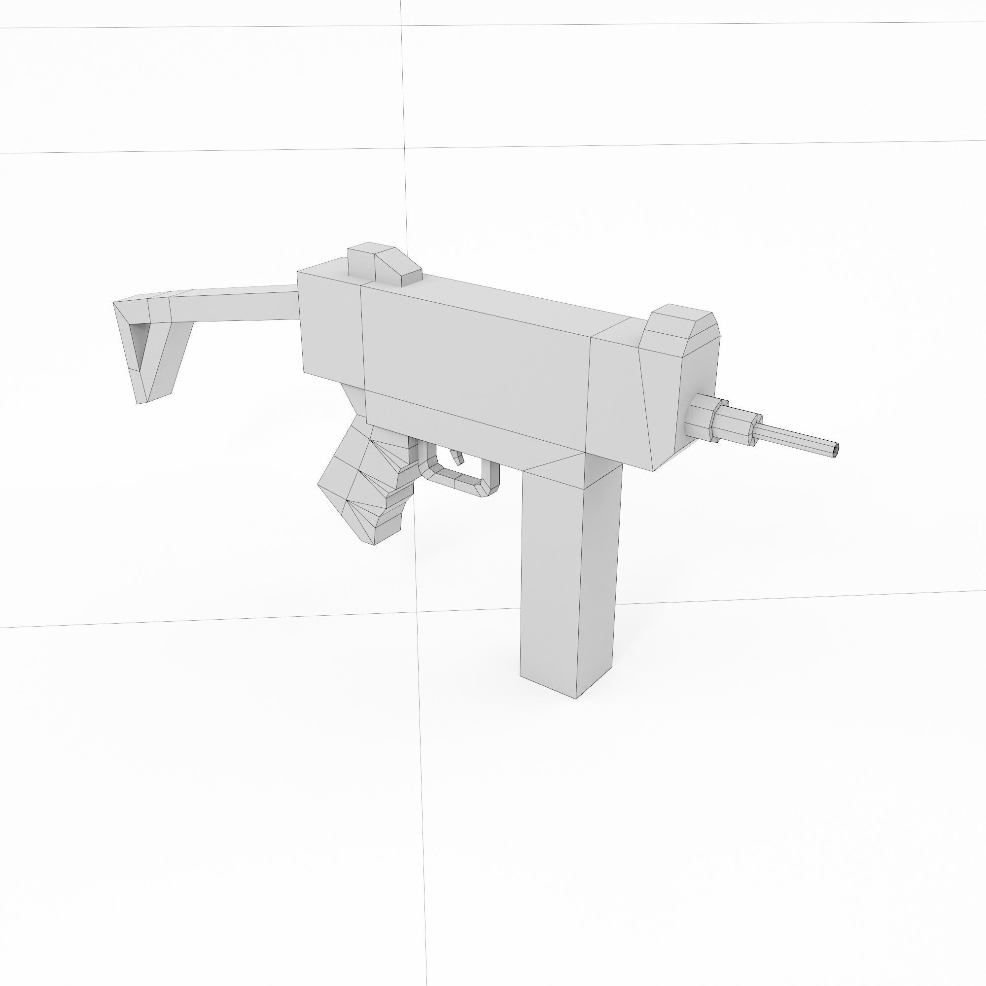 3D model LUSA submachine gun VR / AR / low-poly | CGTrader