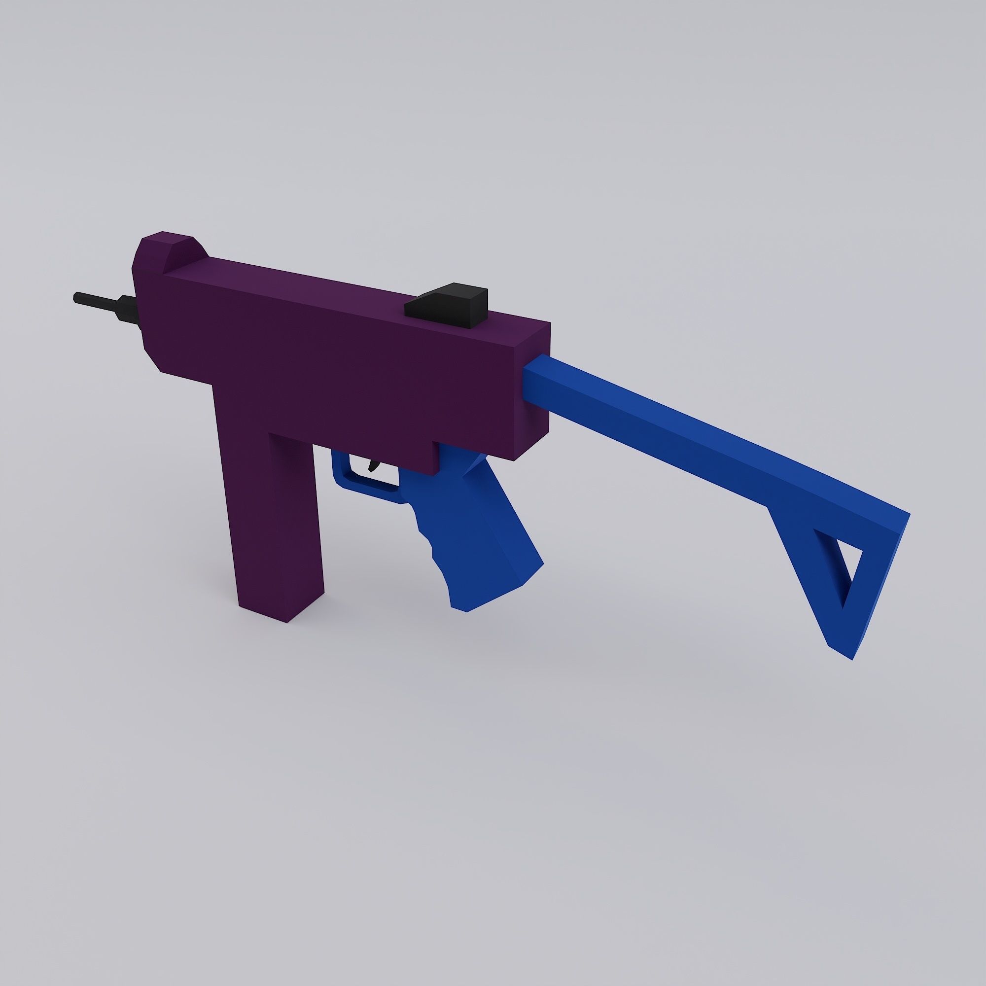 3D model LUSA submachine gun VR / AR / low-poly | CGTrader
