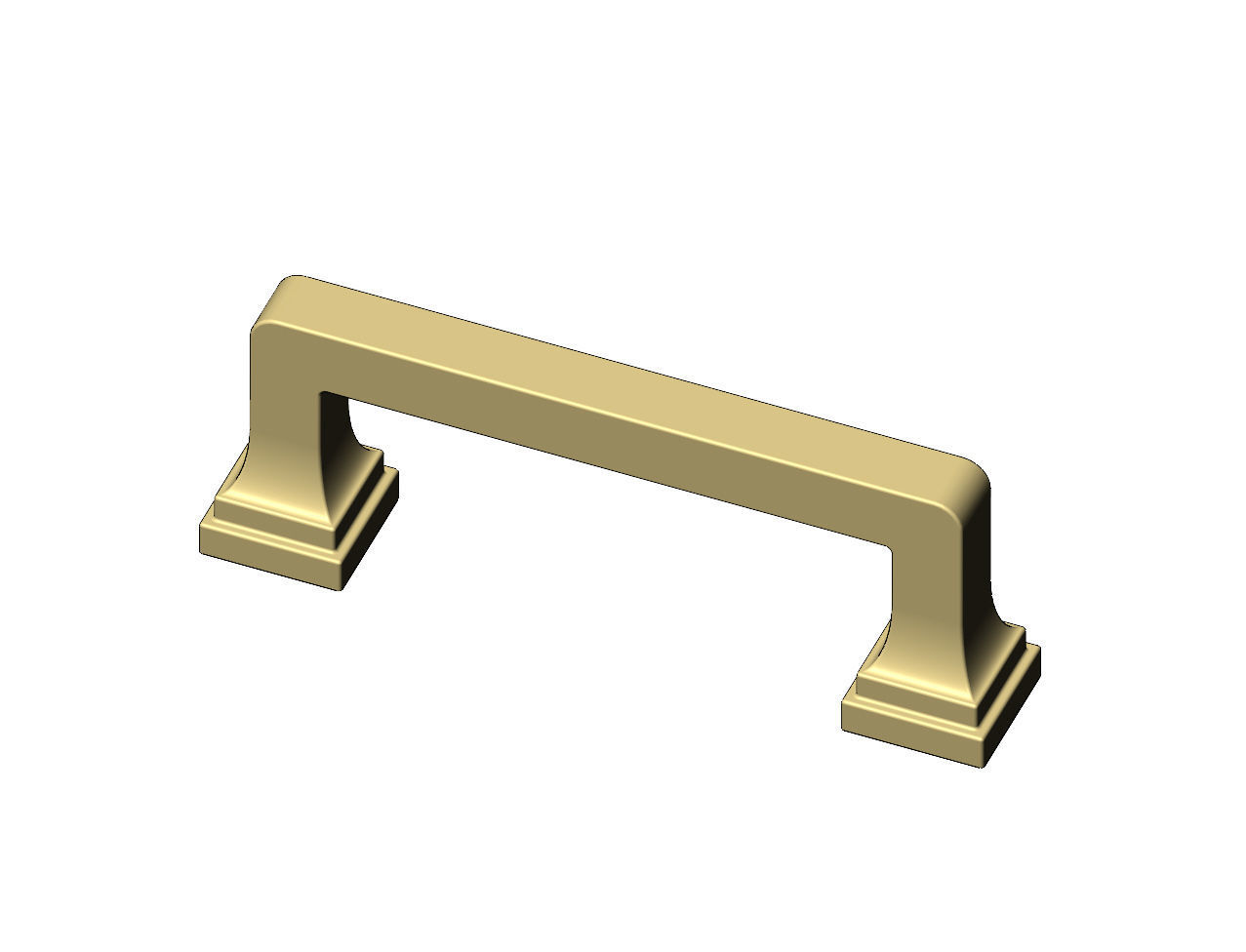 Cabinet drawer handle and pull N001 miniset 3D model 3D printable ...