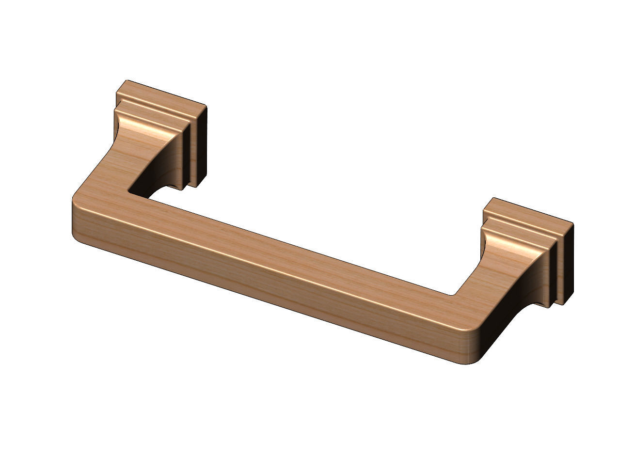 Cabinet drawer handle and pull N001 miniset 3D model 3D printable ...