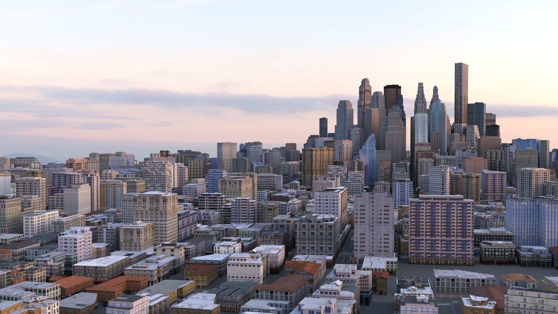 3D model City 64 VR / AR / low-poly | CGTrader