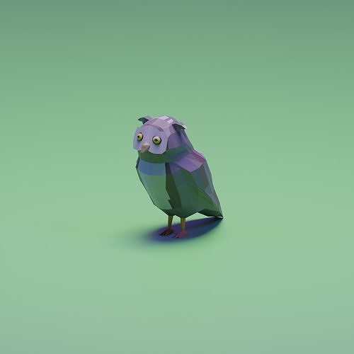 3D model Great Horned Owl VR / AR / low-poly | CGTrader