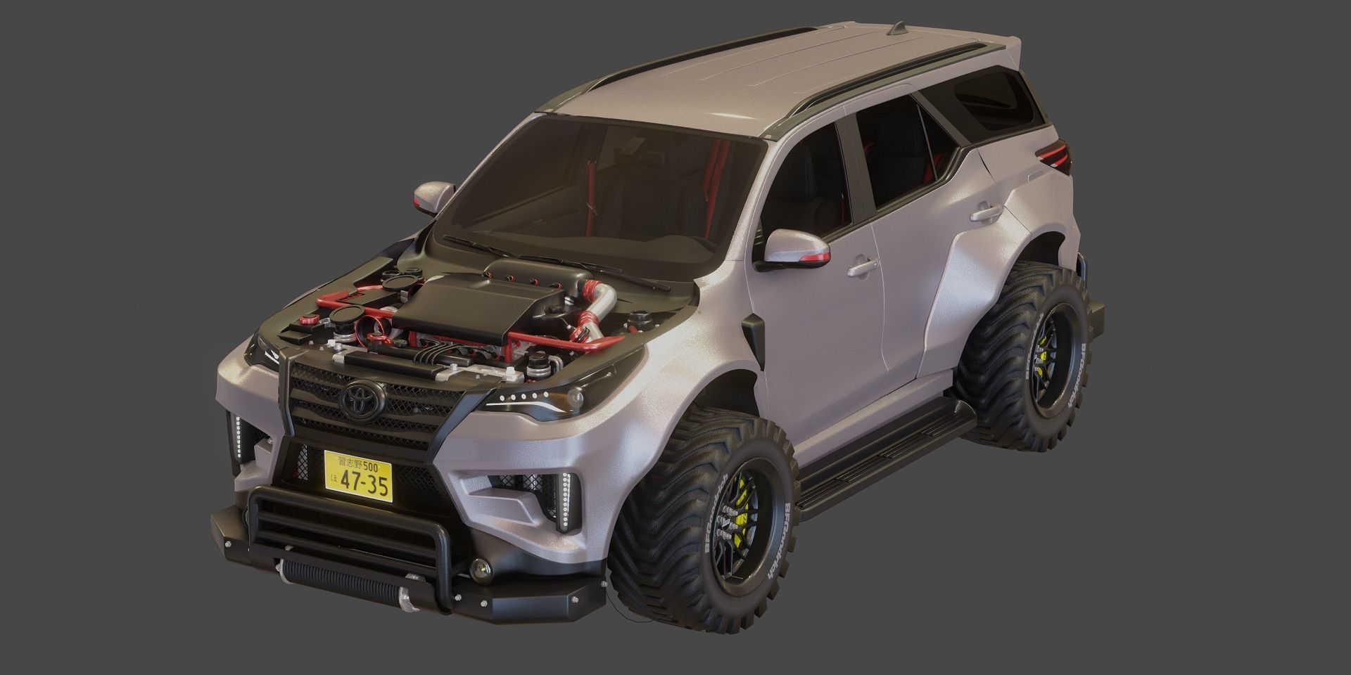 Fortuner Off Road Kit 3D model | CGTrader