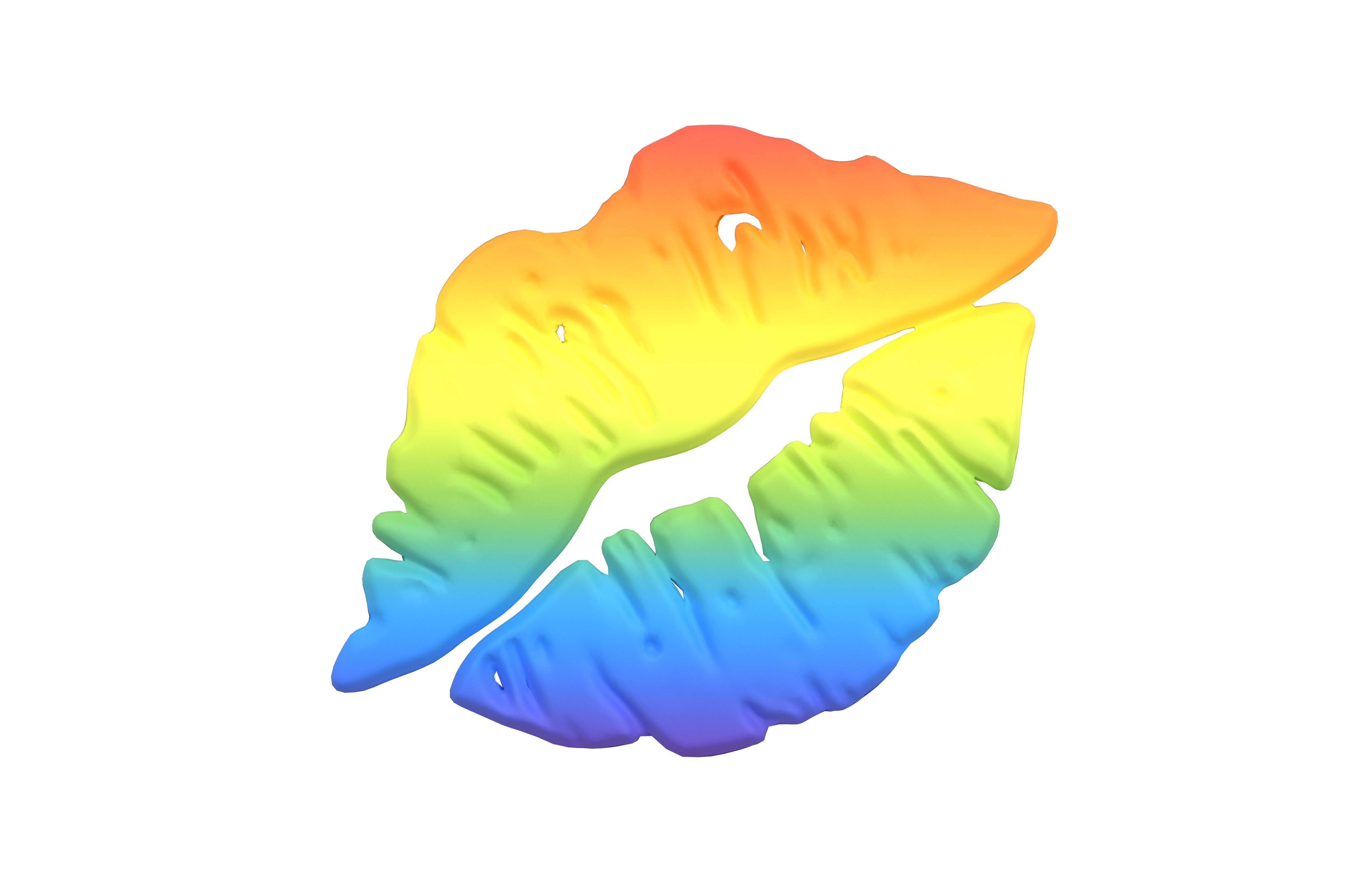 3D model Kiss Mark v1 009 VR / AR / low-poly | CGTrader