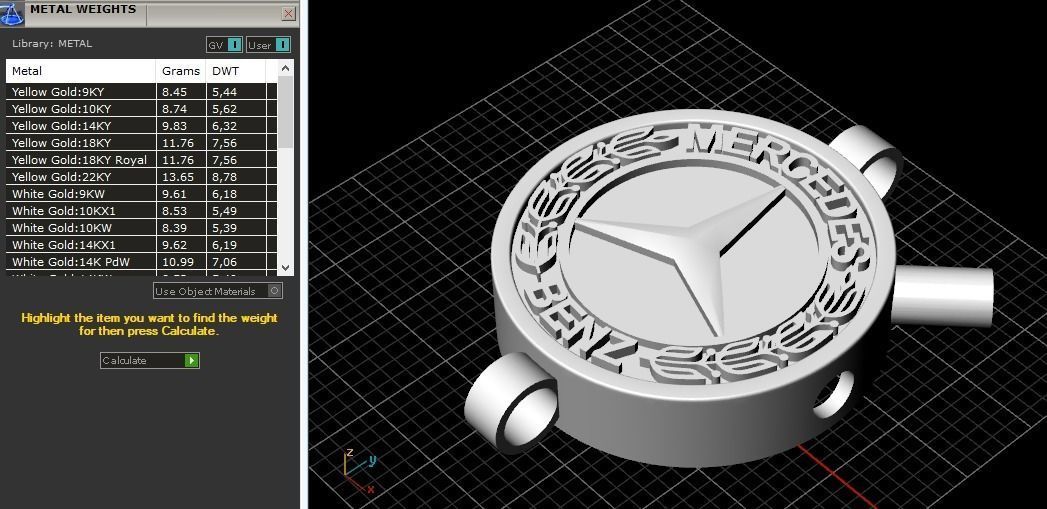 Mercedes sign Model 2355 3D model 3D printable | CGTrader