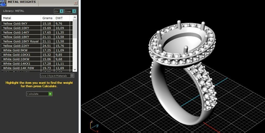 Ring Model 2415 3D model 3D printable | CGTrader