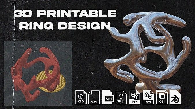 Ring Printable 3D model 3D printable | CGTrader