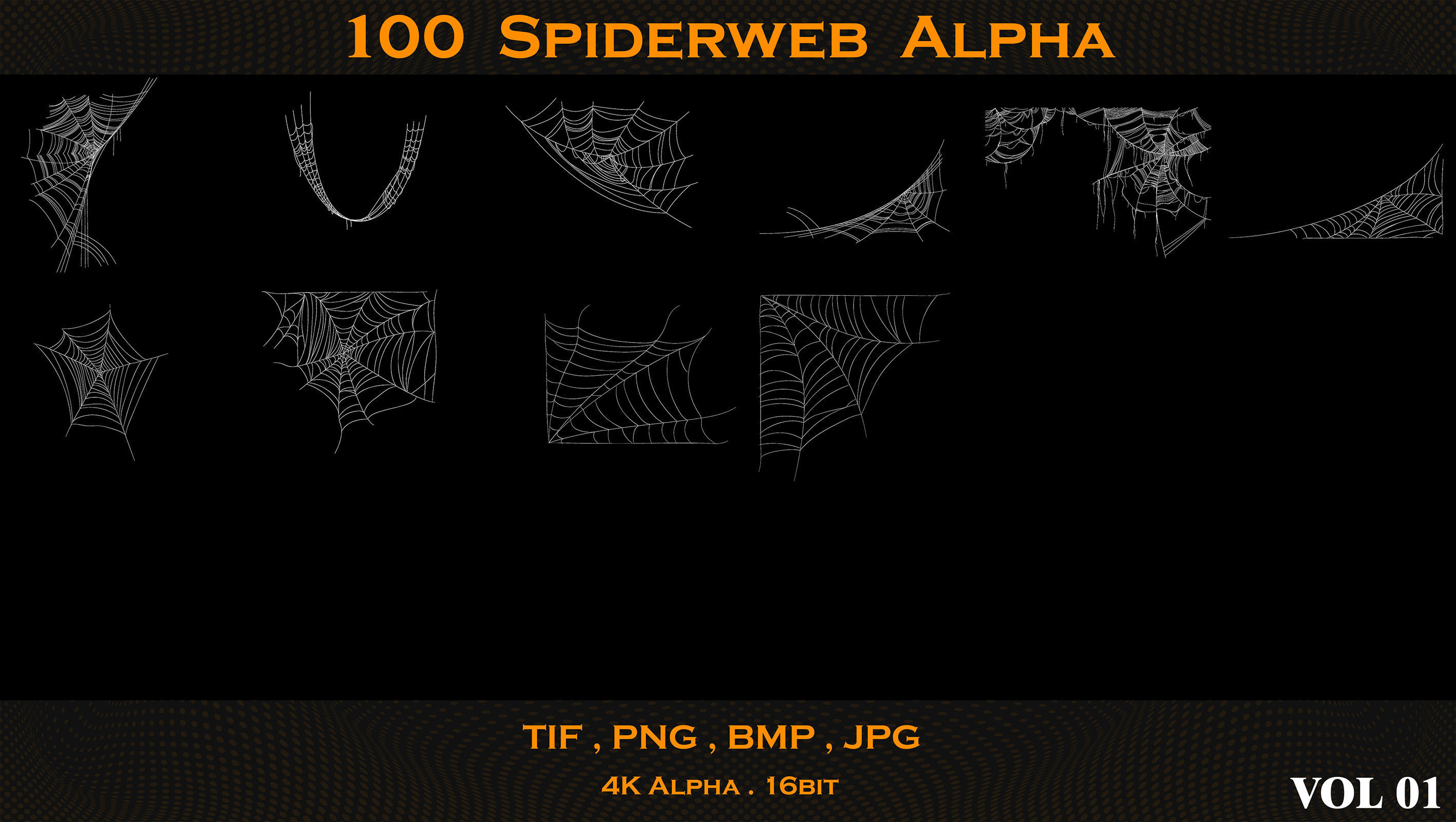 100 Spiderweb Alpha 3D model | CGTrader