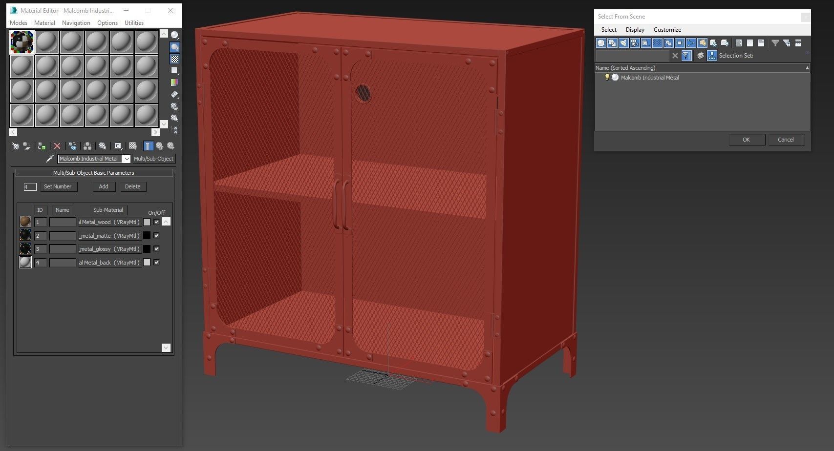 Malcomb Industrial Metal 3D model | CGTrader