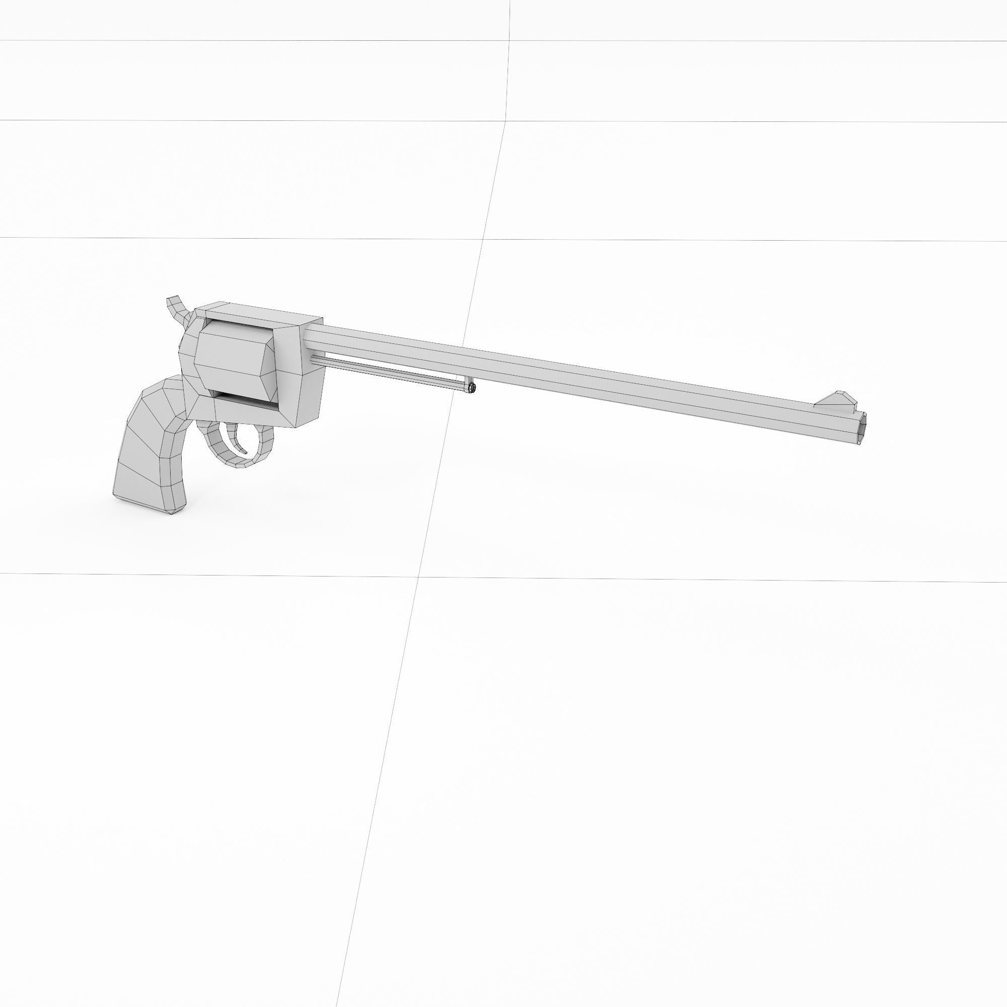 3D model COLT BUNTLINE revolver VR / AR / low-poly | CGTrader