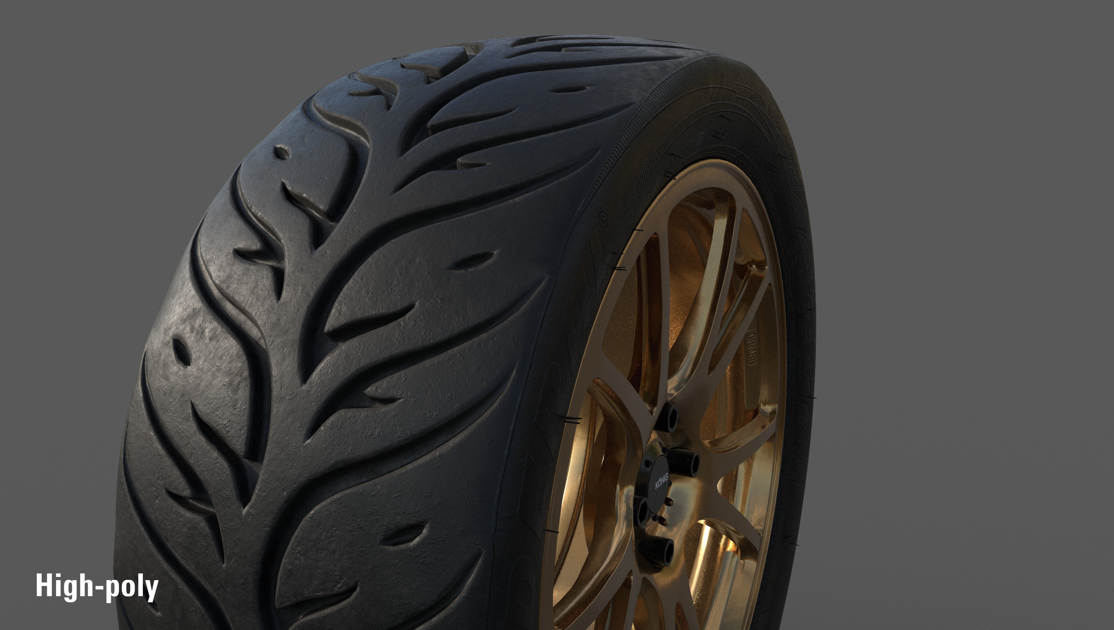 3D model Federal 595 RS 235 40 for 17x8 VR / AR / low-poly | CGTrader