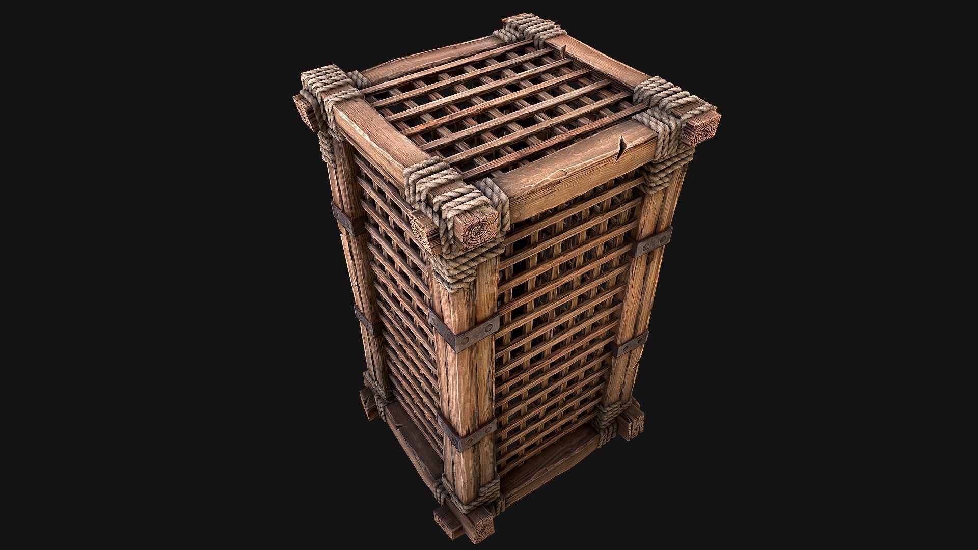 3D model Medieval Torture Cage Set VR / AR / low-poly | CGTrader
