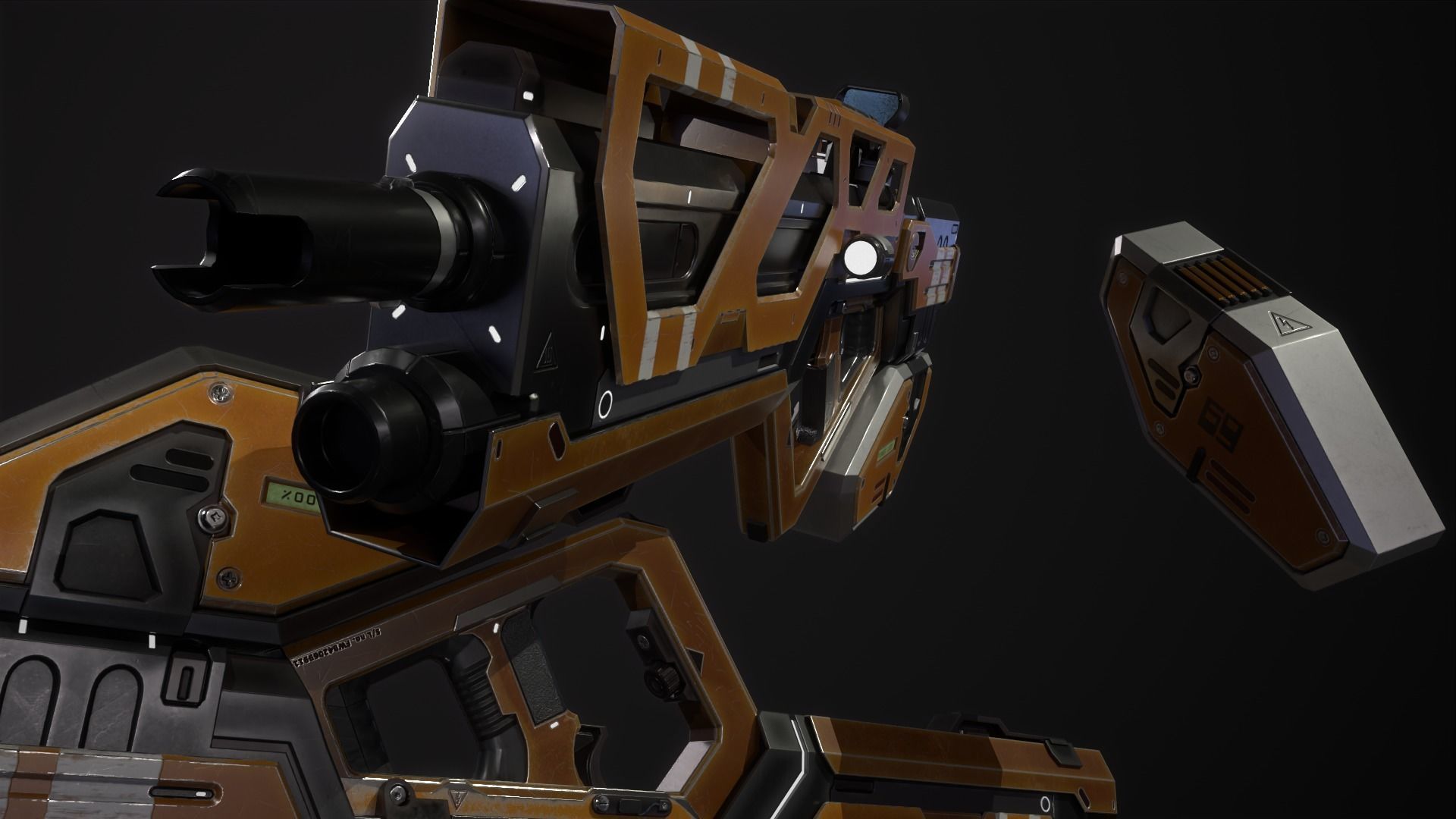 3D model Scifi Assult Rifel Gun VR / AR / low-poly | CGTrader