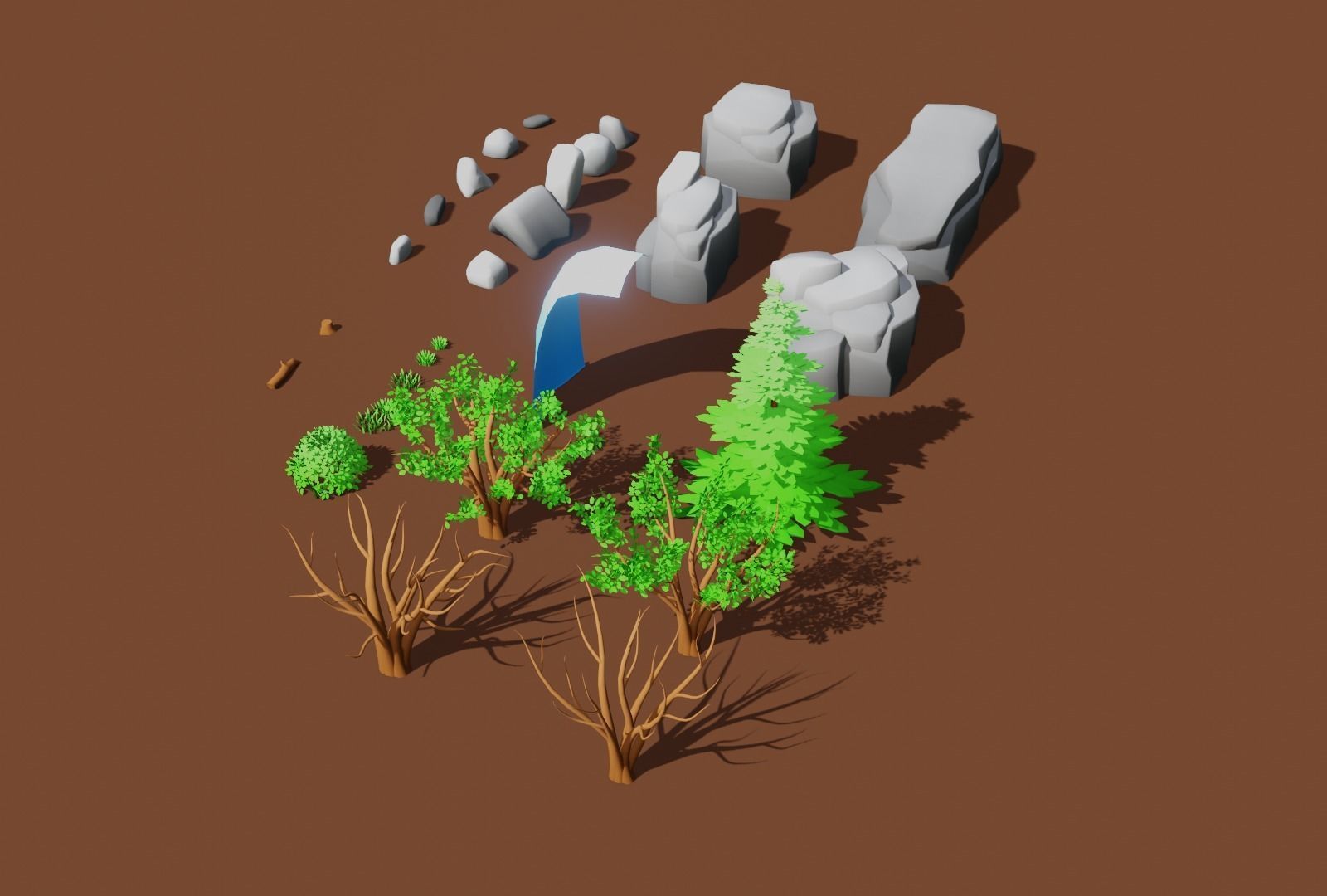 3D Model Collection Assets pack VR / AR / low-poly | CGTrader