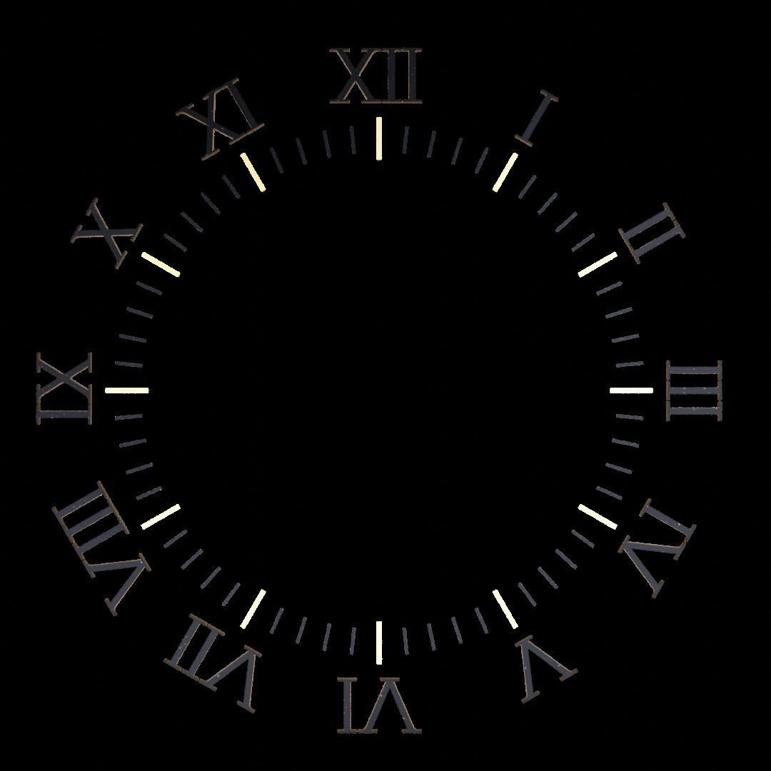 Chiseled 3D Roman numbers with thin serifs free VR / AR / low-poly 3D ...