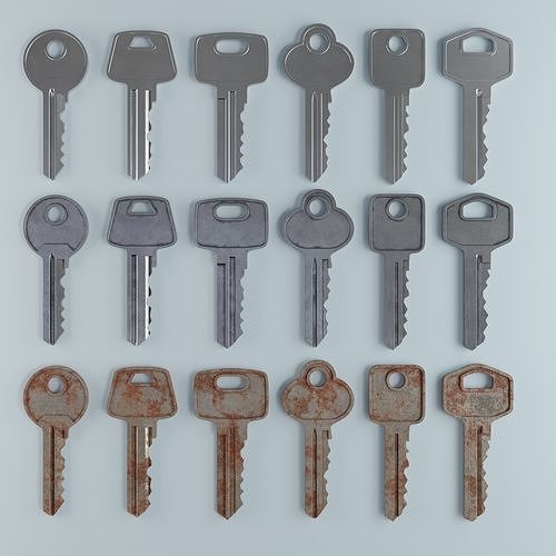 Key collection set of keys | CGTrader
