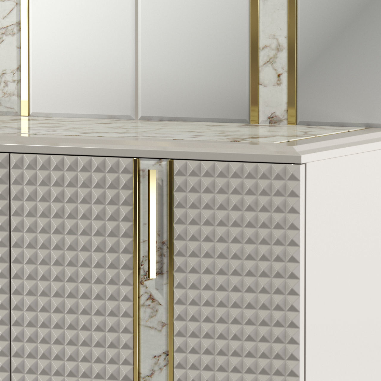 Valentino sideboard 3D model | CGTrader